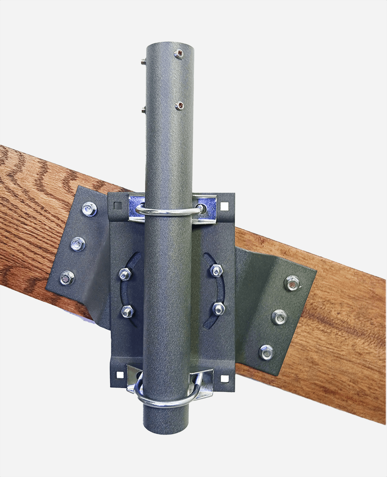 V2 Starlink Eave Mount Kit w Mast, Mounting Hardware, Charcoal Grey Po ...