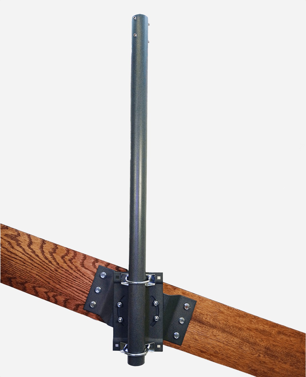 V2 Starlink Eave Mount Kit w Mast, Mounting Hardware, Charcoal Grey Po ...